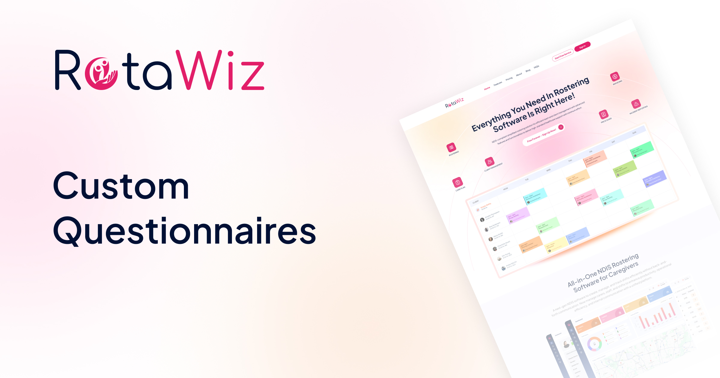 RotaWiz NDIS & Customer Care Questionnaire Tips