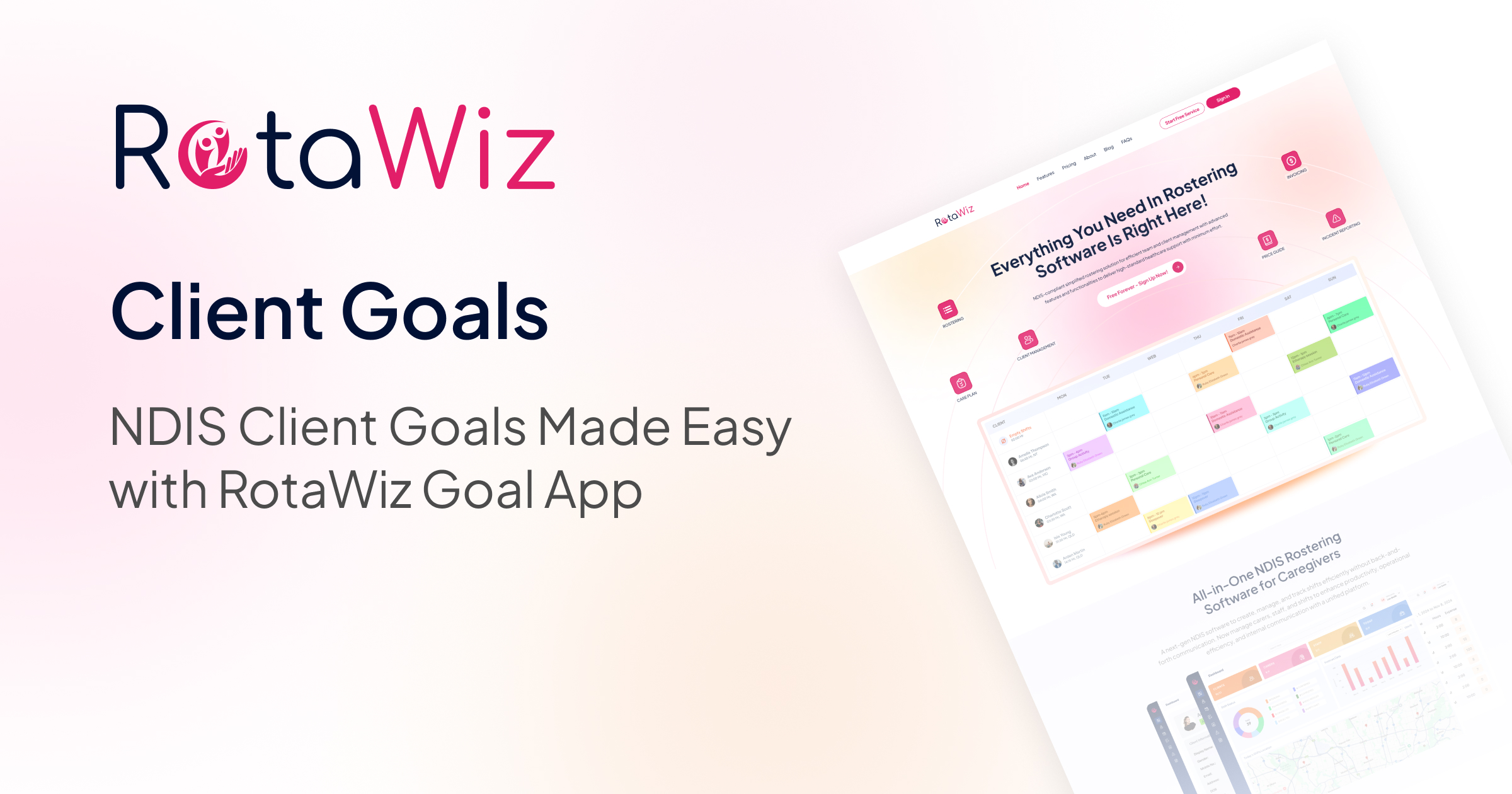 NDIS Client Goals Made Easy with RotaWiz Goal App